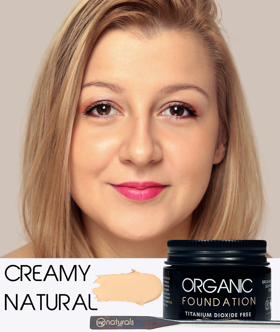 Organic Liquid foundation | Without Titanium Dioxide - MG Naturals