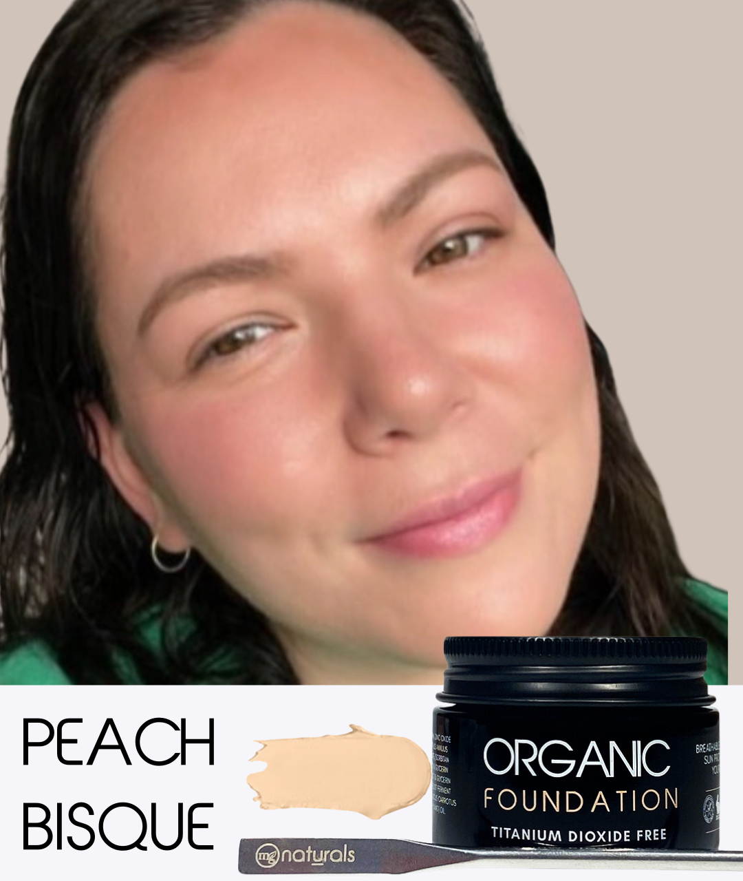 Organic Liquid foundation | Without Titanium Dioxide - MG Naturals