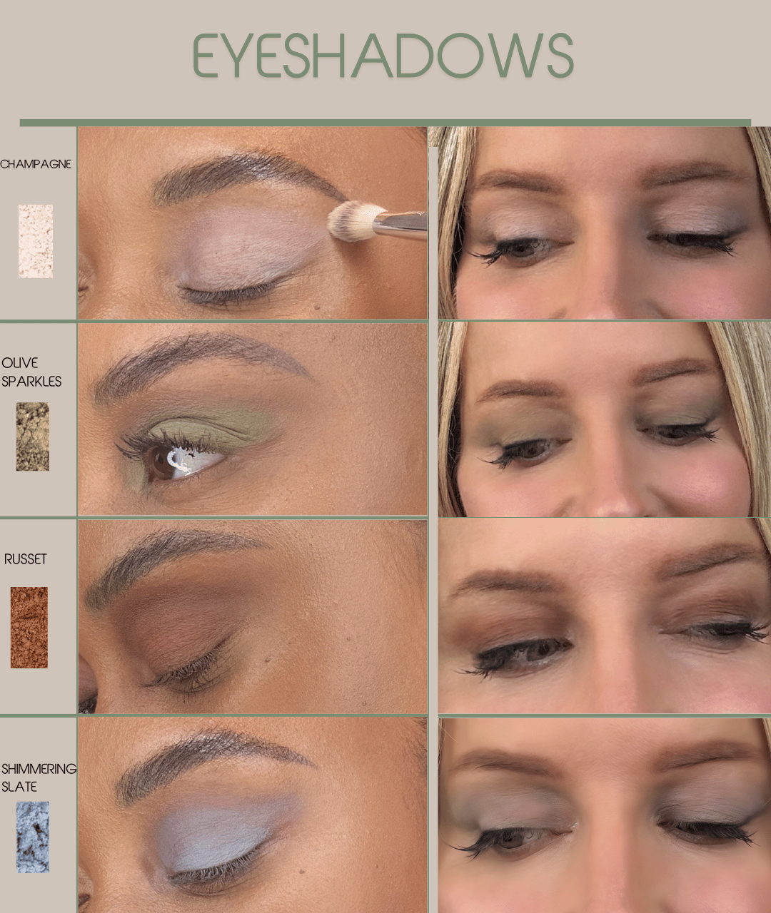 Natural eye shadows store